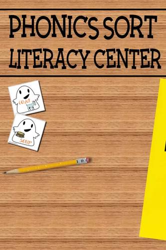 PHONICS LITERACY CENTER Phonics Sort Halloween Vowels Vowel Digraphs