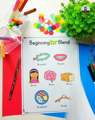Beginning BR Blend Worksheet by The Joy in Teaching | TPT