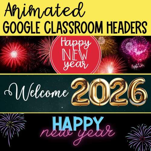 Dollar deal New Year themed animated headers banners for Google ...