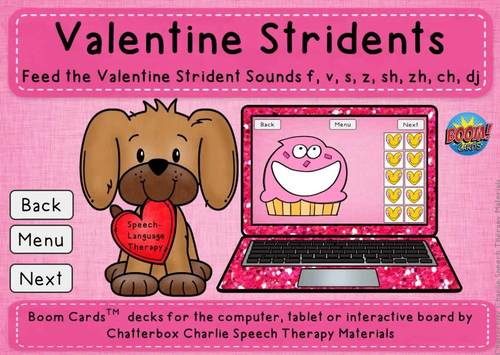 Stridency Deletion Feed the Valentine Articulation Boom Cards Deck