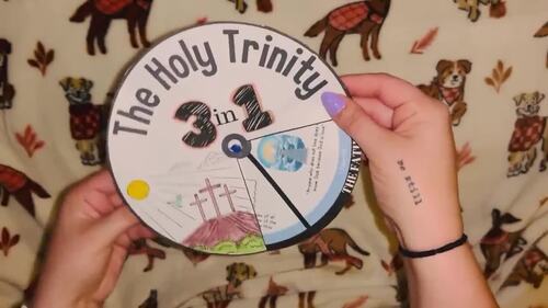 Holy Trinity Spinner Craft | Hands-On Christian | Father, Son, Holy Spirit