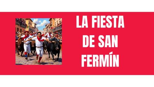 LA FIESTA DE SAN FERMÍN. El encierro de toros. Running of the bulls ...