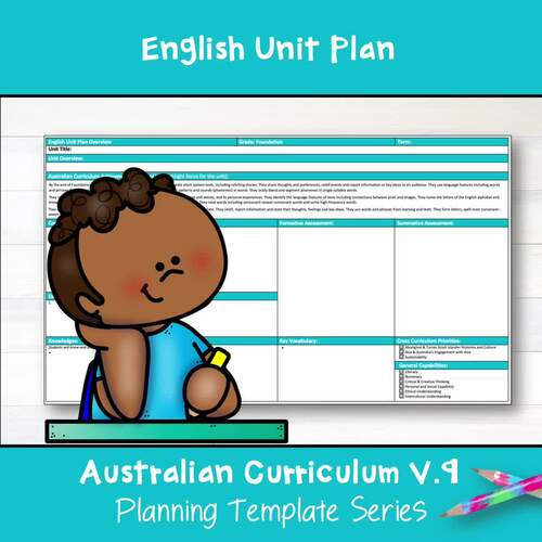 V9 Australian Curriculum Unit Plan Templates - Foundation Level Bundle Pack