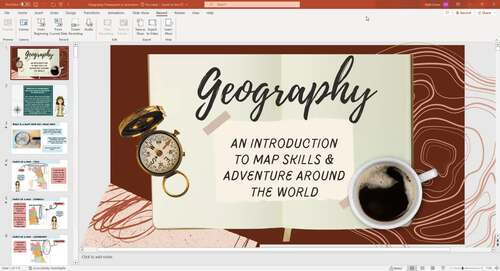 Geography PowerPoint | Map Skills, USA Landforms, Continents/Oceans