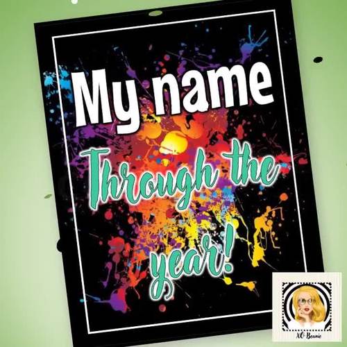 My name through the year! by XOXO Beanie | TPT
