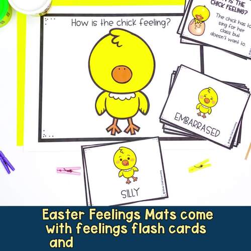 SEL Easter & Spring Playdough Mats Emotions Task Cards Social Skills ...