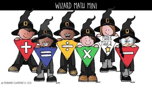 Wizard clip art, Math Mini by Melonheadz Clipart | TPT