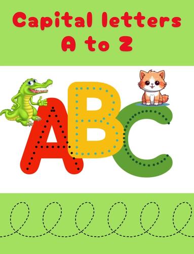 Capital Letters A to Z Tracing & Coloring Pencil Writing practice Book.