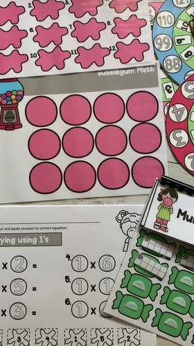 Multiplication Candy Bundle by Homeschooling Autism | TPT