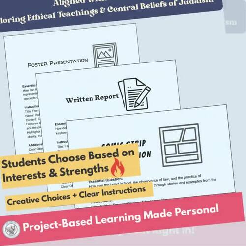HSS 6.3.2: Ethical Teachings and Central Beliefs of Judaism PBL Choice ...