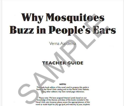 Why Mosquitoes Buzz in People's Ears Novel Units® Teacher Guide Novel Study