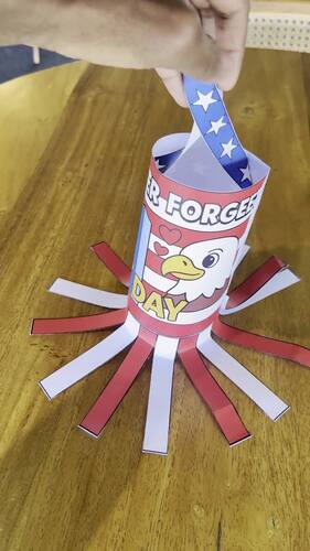 Patriot Day Windsock Craft | September 11th Patriot Day Windsock Craft