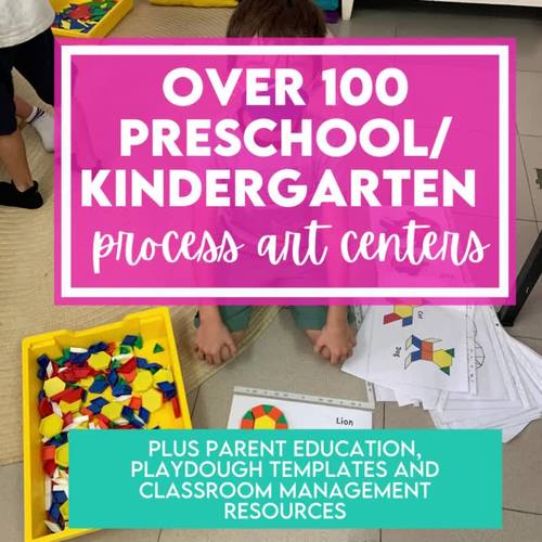 Preschool and Kindergarten Process Art Choice Based Art Mega Bundle