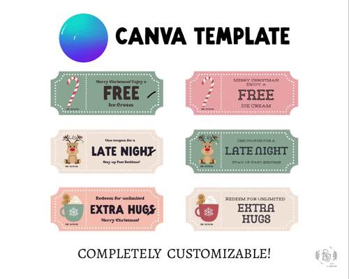 Christmas Coupon Book, Kids Activity Reward Cards Printable, Holiday ...