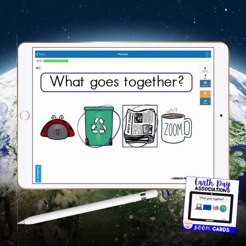 Earth Day Associations Boom Cards by Speech Friend | TPT