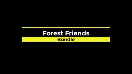 FOREST FRIENDS ART BUNDLE | 3 Directed Drawing & Watercolor Painting ...