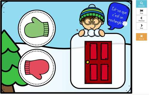 French Boom Cards - Is it a ... ? 2D Shapes by Fun in French Immersion