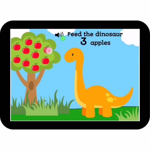 Counting Feed the Dinosaur BOOM CARDS Distance Learning by Teacher ...