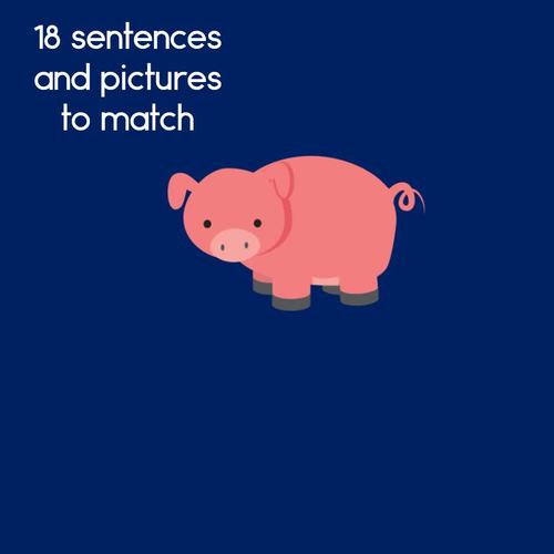 Farm Matching Picture to Sentence | Reading Comprehension and Writing ...