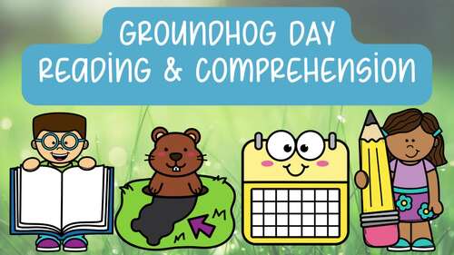 Groundhog Day Reading Kindergarten First Second Third Groundhog Unit