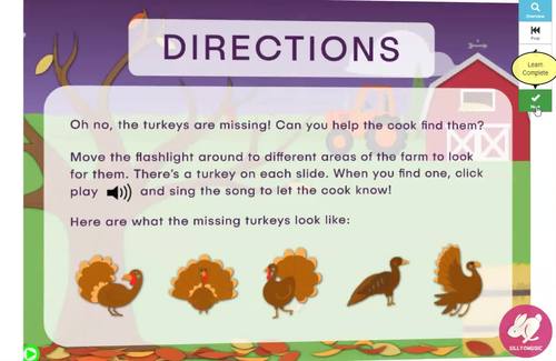 Thanksgiving Music Distance Learning: Find the FIVE FAT TURKEYS - BOOM ...