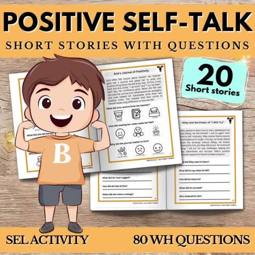 Positive Self Talk Scenarios With Comprehension Question l Autism SEL ...