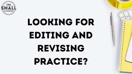 Revising & Editing Task Cards | Digital Boom Cards by THE SMALL CLASSROOM