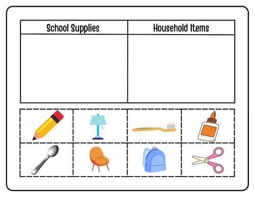 Sorting Objects Into Categories| Which One Doesn’t Belong, Naming, Fill ...