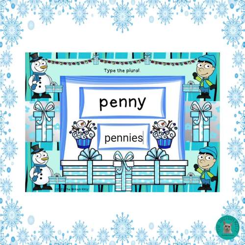 Winter Plural Nouns Boom Cards™ by The British Kitty | TPT