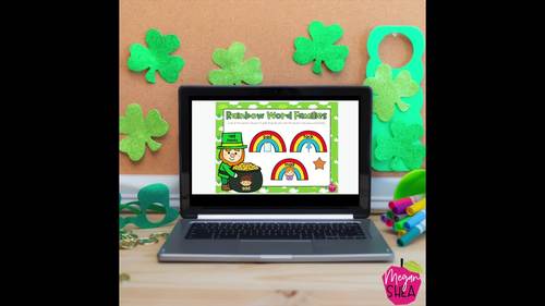St. Patrick's Day Digital Word Families for Google Slides Distance Learning