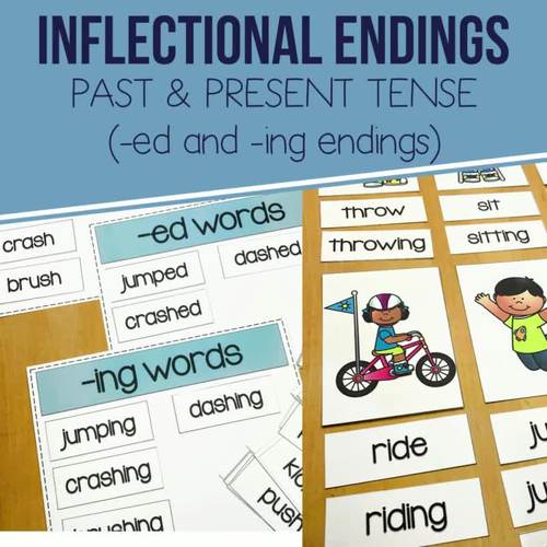 Inflectional Endings - ed & ing endings, Worksheets & Activities, Past ...