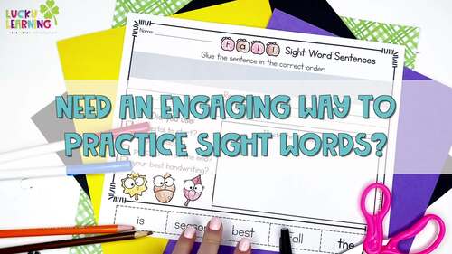 100 Fry Sight Word Sentences for the Year Seasonal Sentence Building ...