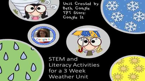 STEM, Literacy, and Math Activities for Weather and Seasons by Coogle It