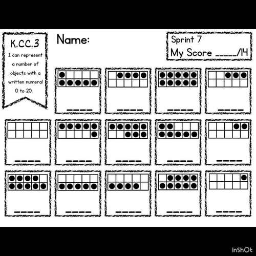 Subitizing Activities and Worksheets for Kindergarten by Serendipity ...