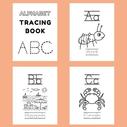 Summer Alphabet Tracing Book for Preschool & Kindergarten – A to Z ...