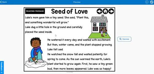 Short Stories with Comprehension Questions and Story Retell Worksheets