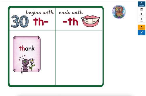 SPRING Digraph TH Sorting Boom Cards Game by Funny Owl | TPT