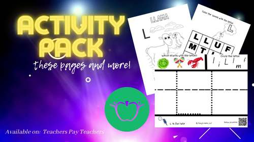 Letter L| Letter Recognition & Sound Recognition + Writing Activity Pack