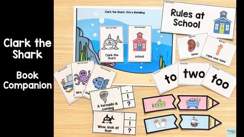 Book Companion for Clark the Shark by Sarah C the SLP | TpT