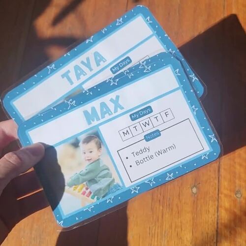 Daycare cot and sheet Name Tags | Name tags for Nursery by Bella Gomez ...