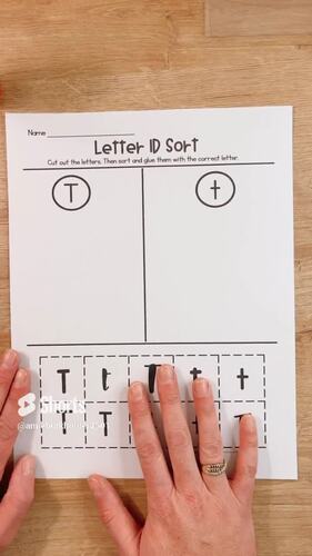 Letter Identification Sort (Science of Reading) by Literacy Edventures