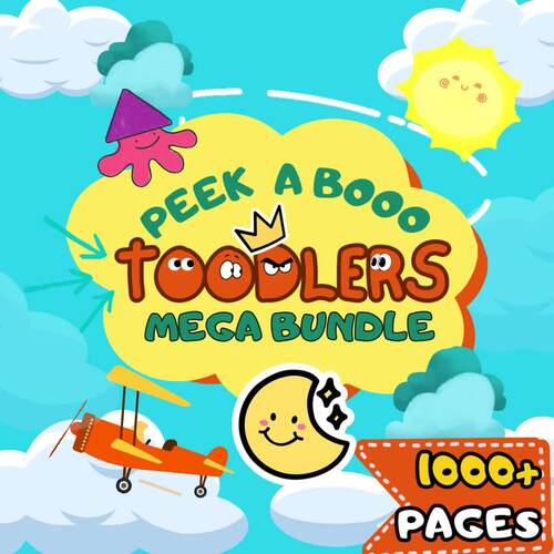 Early Childhood Bundle - MEGA 1000+ Pages Toddler Busy Book - Toddler ...