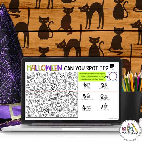 Halloween Search and Find Early Finishers Activity | Digital by Ren ...