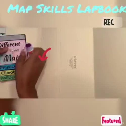 Map Lapbook | Map Skills Interactive Lapbook | Social Studies | TPT