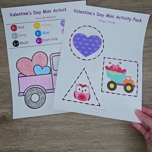 Valentine’s Day Mini Activity Pack by HH Fun and Learning | TPT
