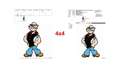 Popeye The Sailor Man Flexing Muscles Eating Spinach Iconic Strong ...