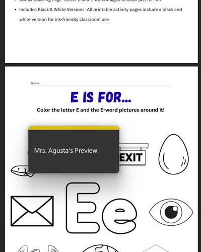Letter of the Week E Part 1 | Letter Recognition, Tracing & Phonics ...