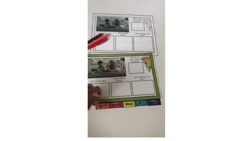 Answering WH questions activities with visuals & real picture scenes ...