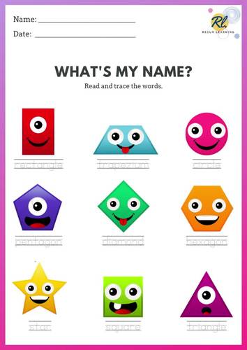 FUN WITH SHAPES by Recur Learning | Teachers Pay Teachers