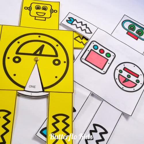 ESL Counting Robot 1-10 Craft by Butterflo Kids | TPT
